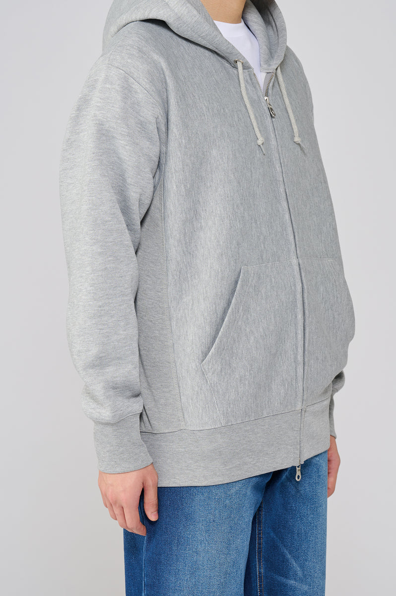 12.0オンス 裏起毛ヘビージップパーカー| 00229-FVZ– MUJIYA