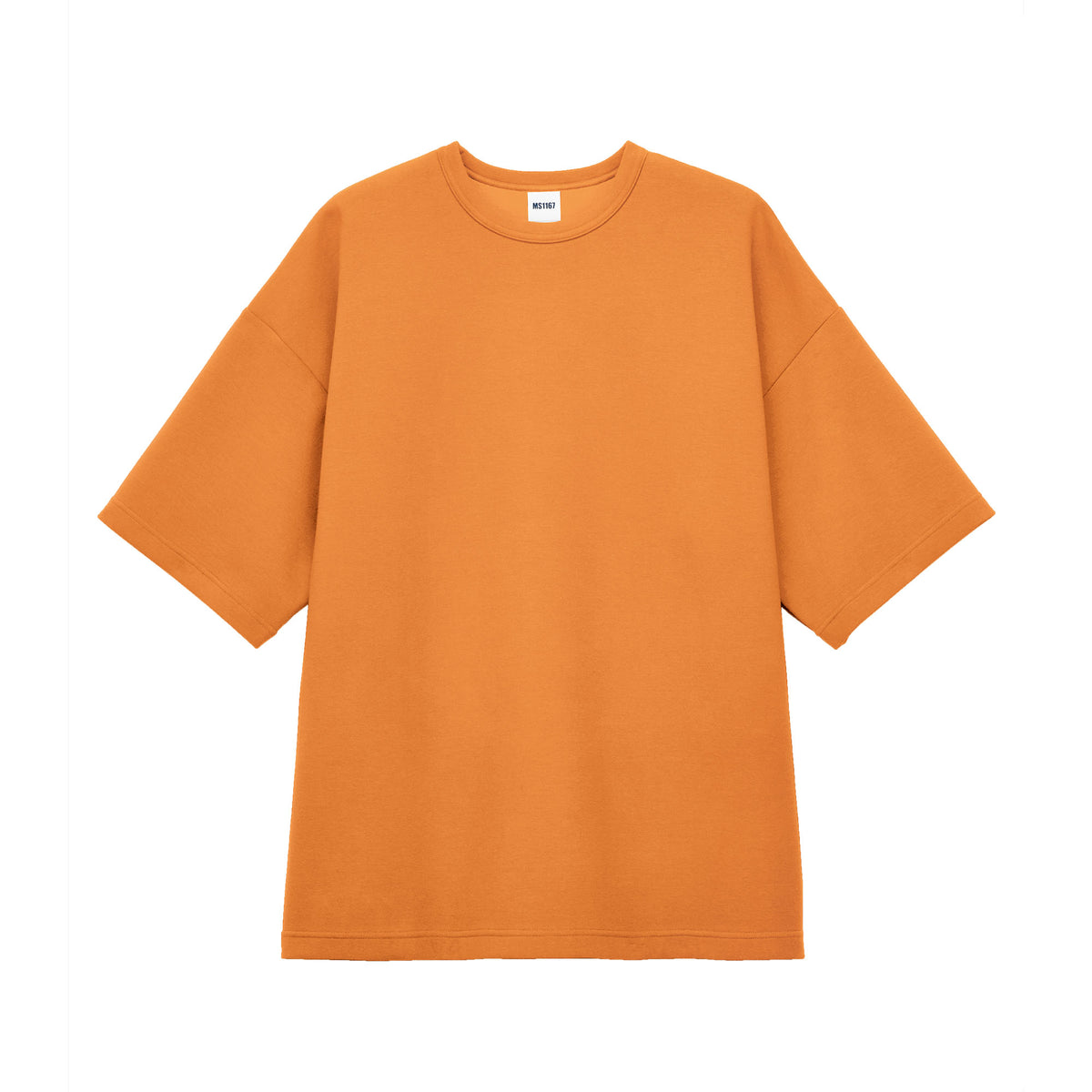 8.5オンスダンボールニットビッグシルエットTシャツ（ポリジン加工)| MS1167– MUJIYA