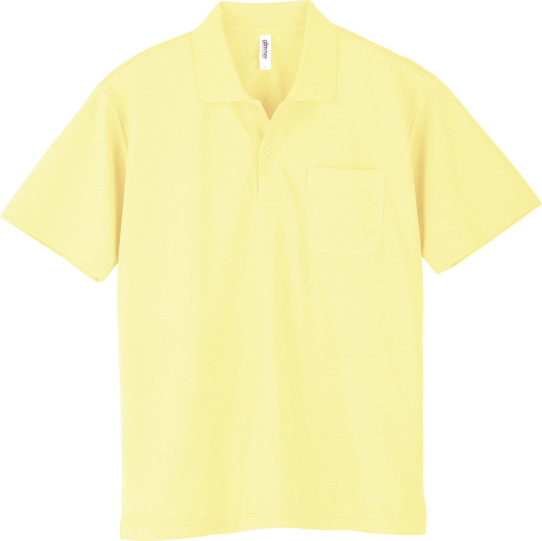 4.4オンス ドライポロシャツ | 00330-AVP | ライトイエロー– MUJIYA