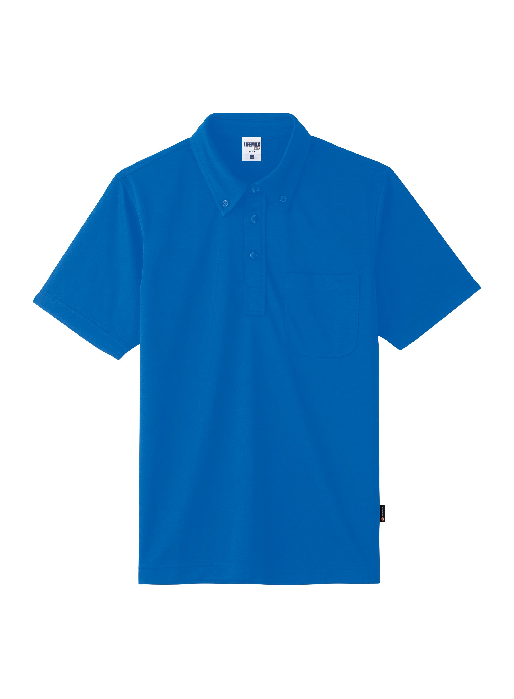 4.3オンスボタンダウンドライポロシャツ（ポリジン加工） | MS3119– MUJIYA